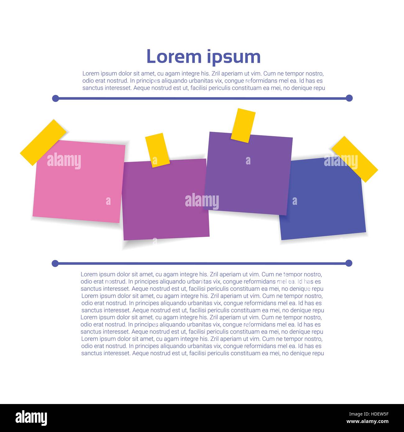 Colorful Sticker Set Infographic Business Collection Copy Space Vector ...