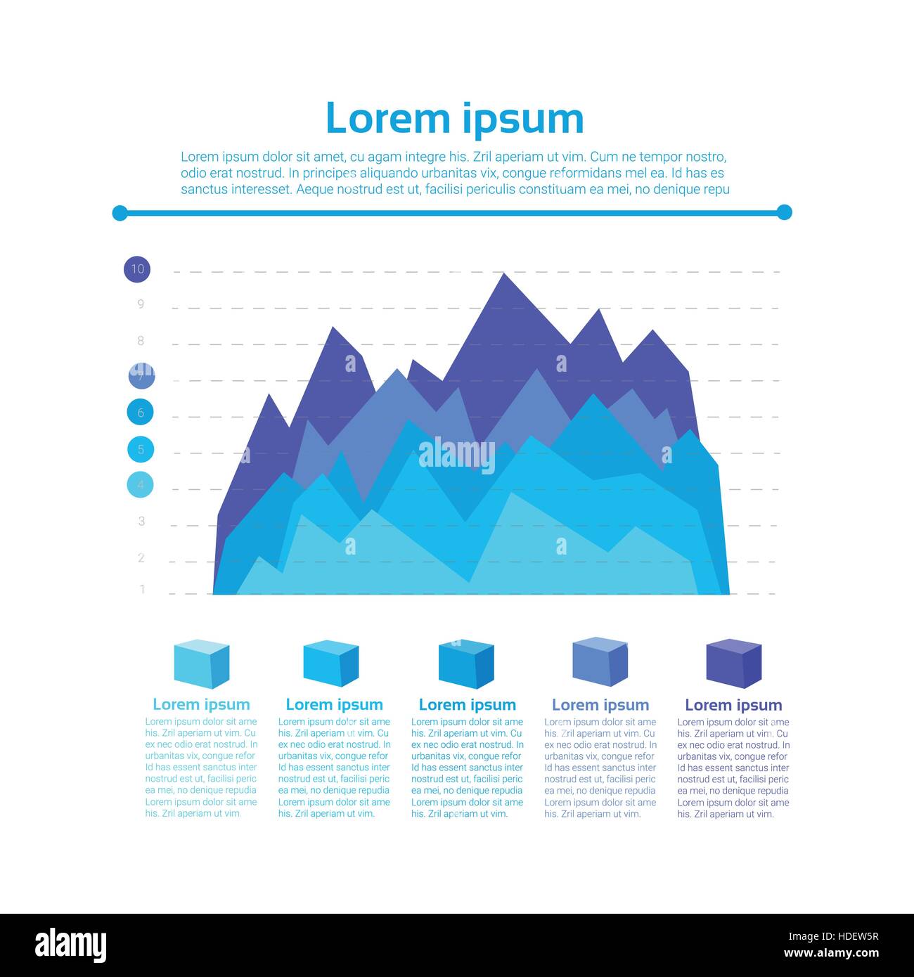 Graph Set Finance Infographic Icon Colorful Financial Business Chart ...