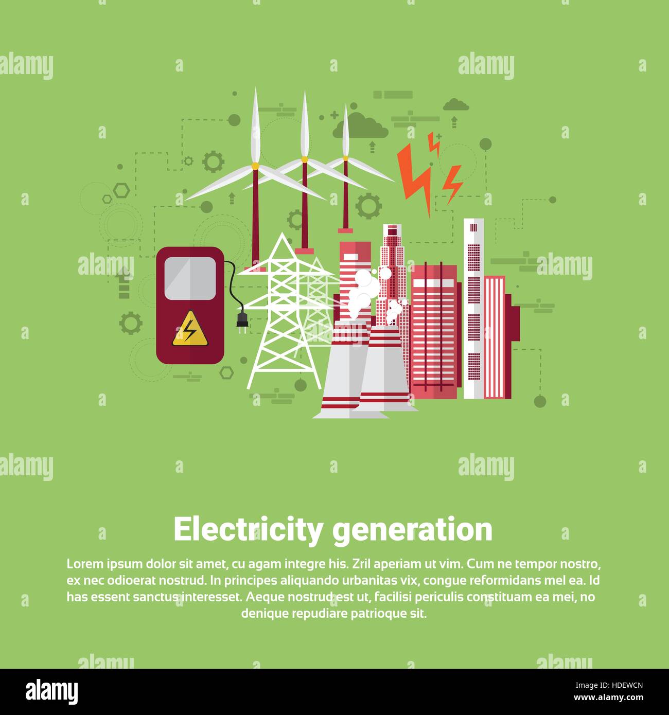 Electrical distribution station Stock Vector Images - Alamy