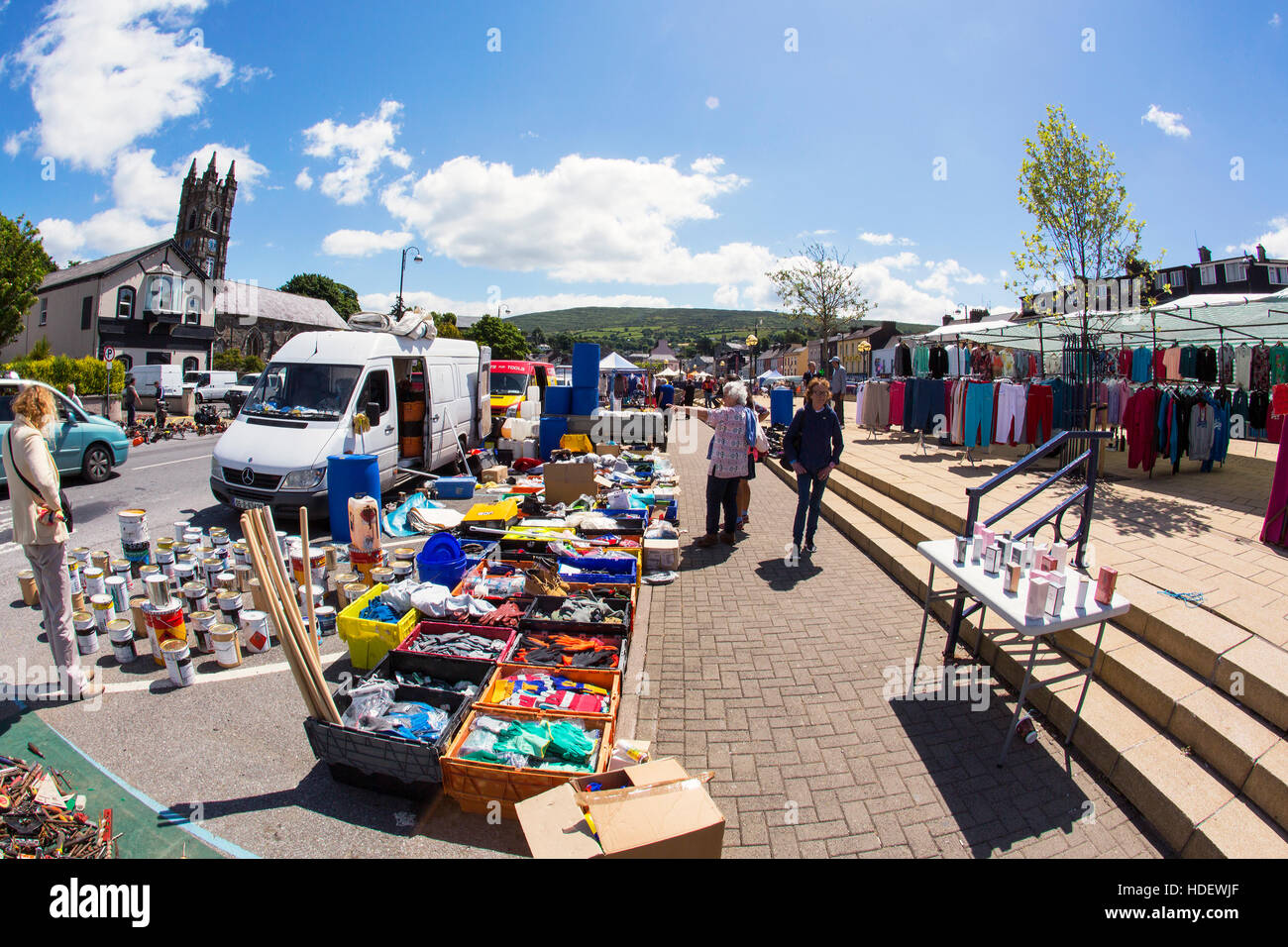 Bantry market west cork ireland Stock Photo - Alamy