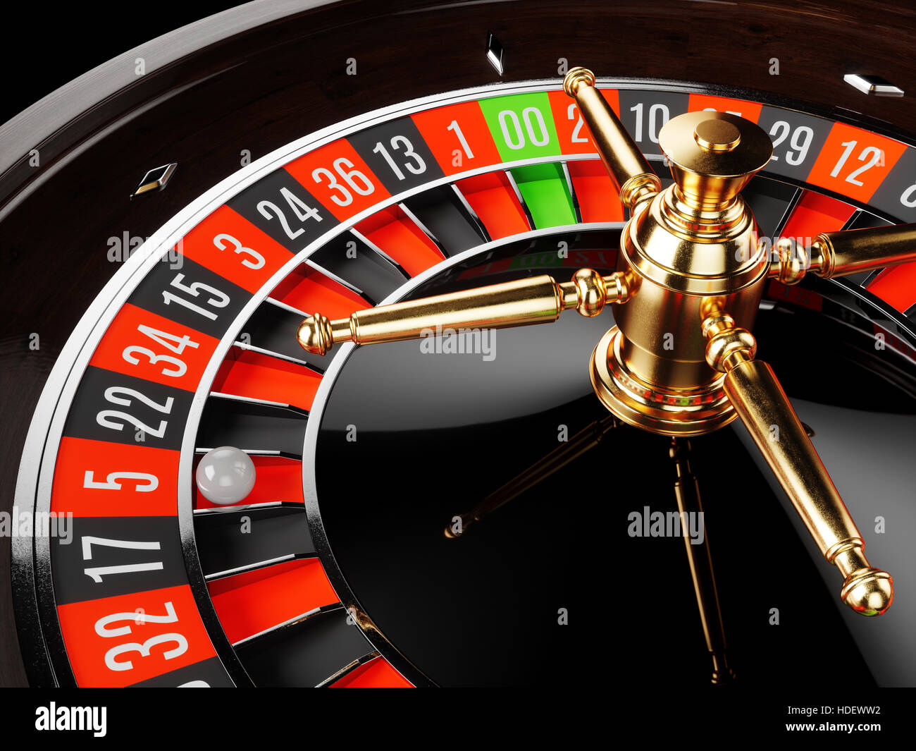 Roulette table casino spinning hi-res stock photography and images - Alamy