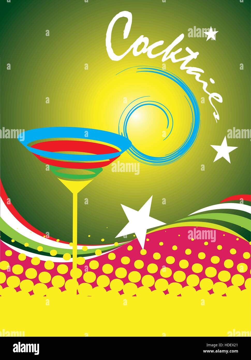 Cold cocktails bar Stock Vector Images - Alamy