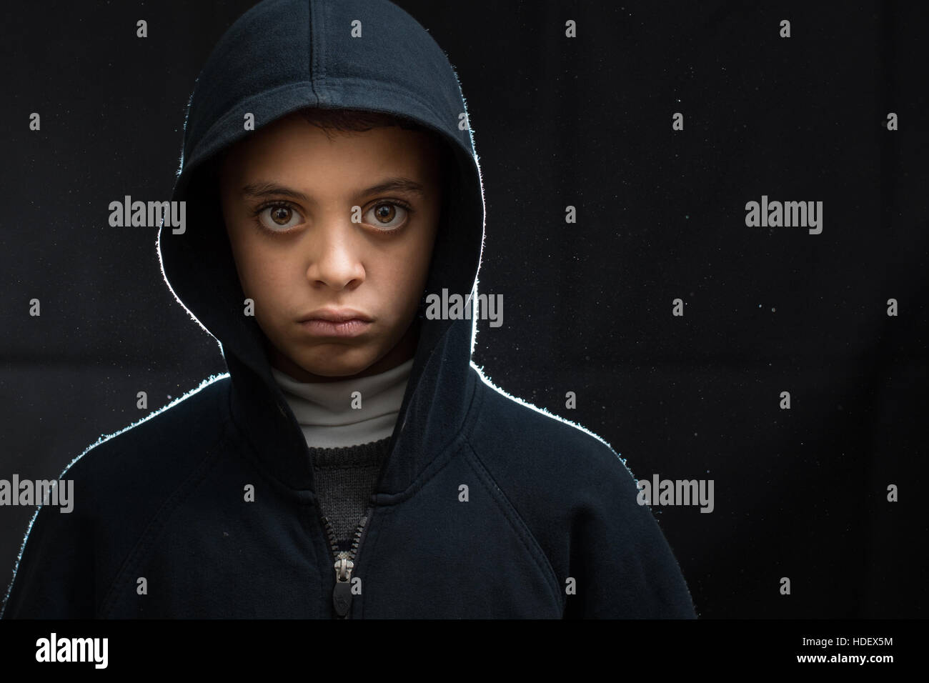 Sad boy hood hi-res stock photography and images - Alamy