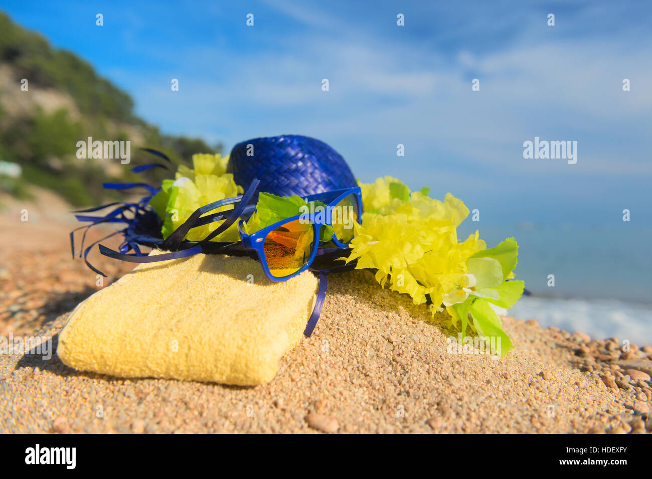 Summer time on vacation at the beach Stock Photo - Alamy
