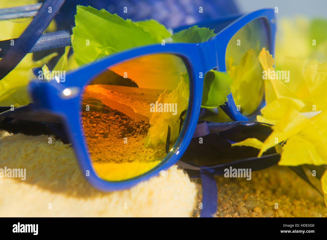Summer time on vacation at the beach Stock Photo - Alamy