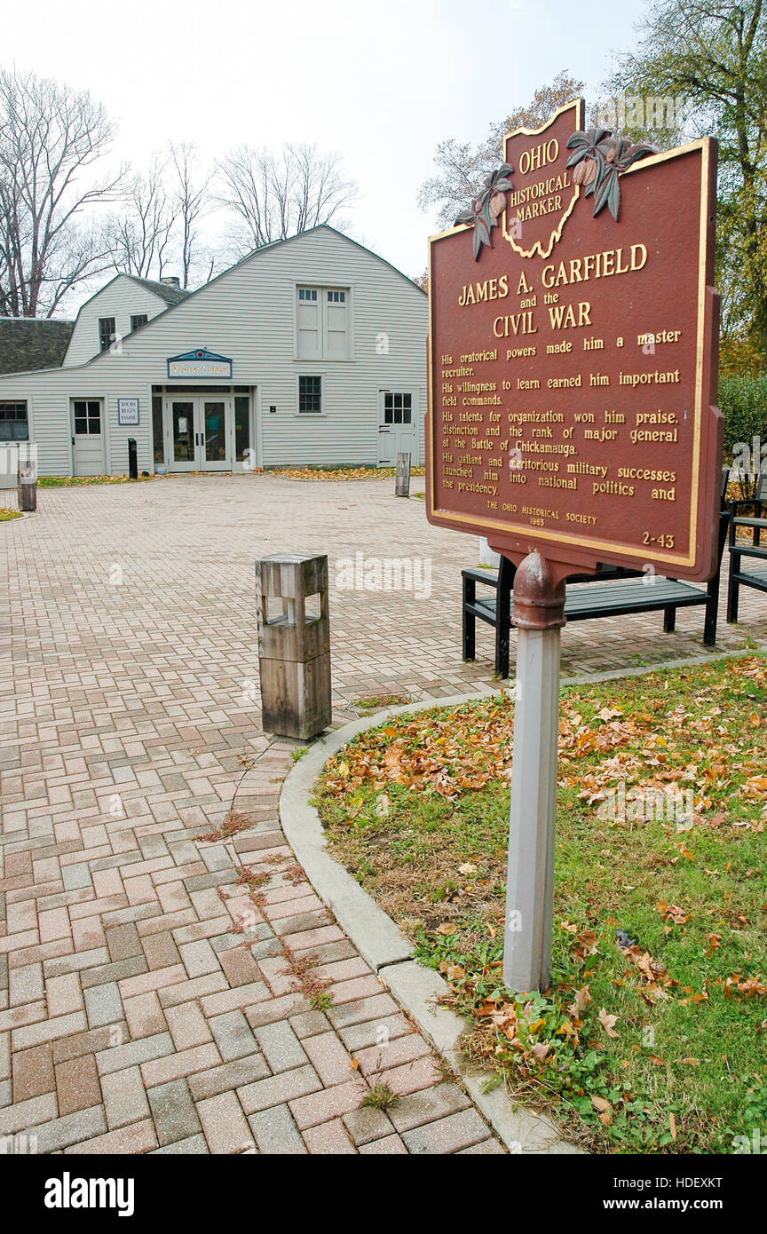 James garfield home hi-res stock photography and images - Alamy