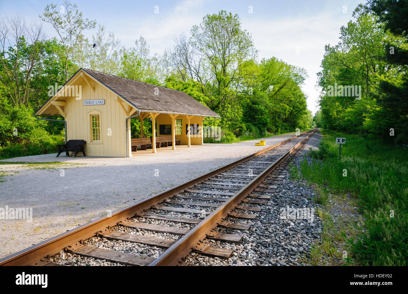 Cuyahoga Valley National Park Railroad Station Stock Photo - Alamy