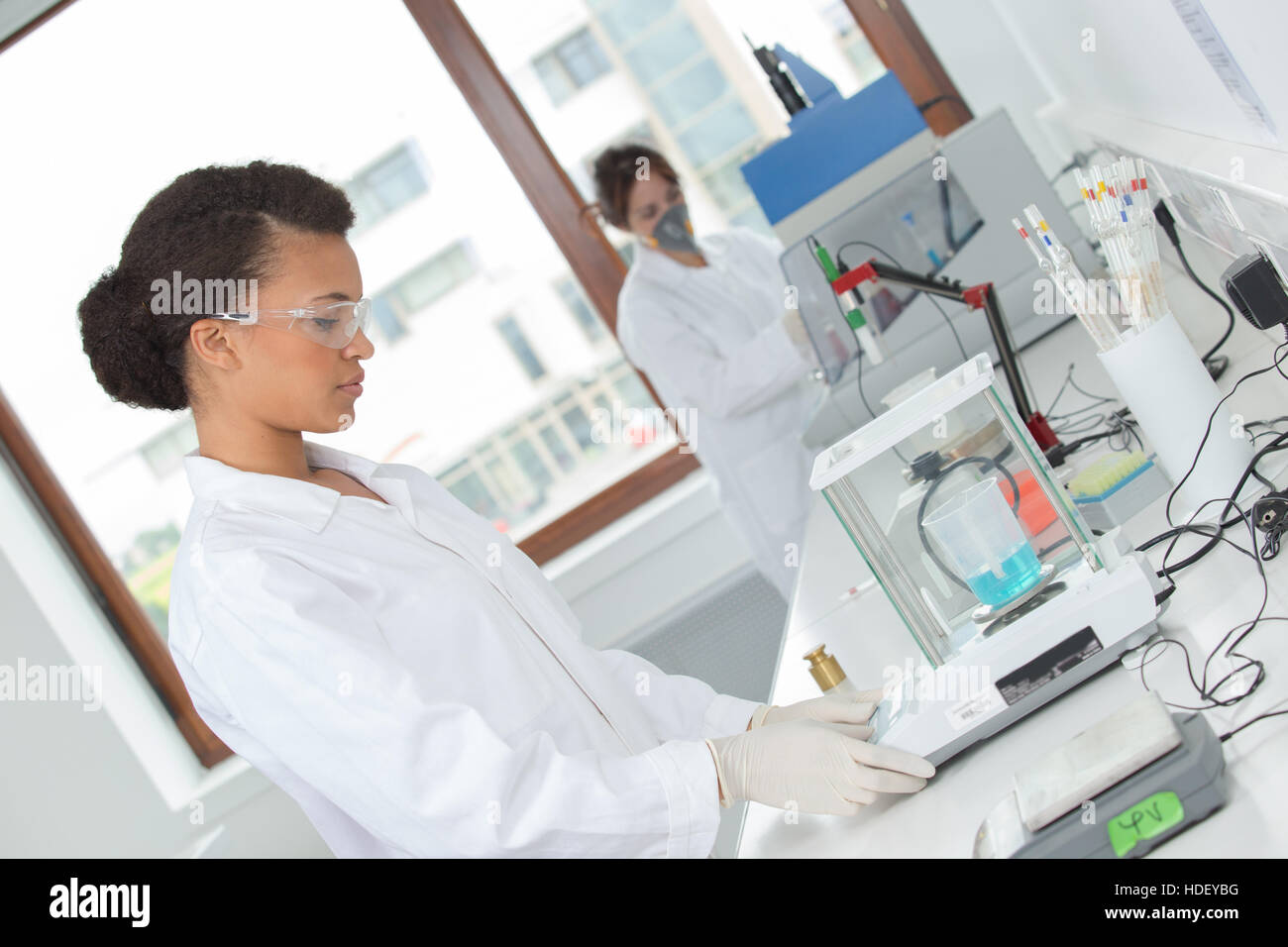 Women working in laboratory Stock Photo - Alamy