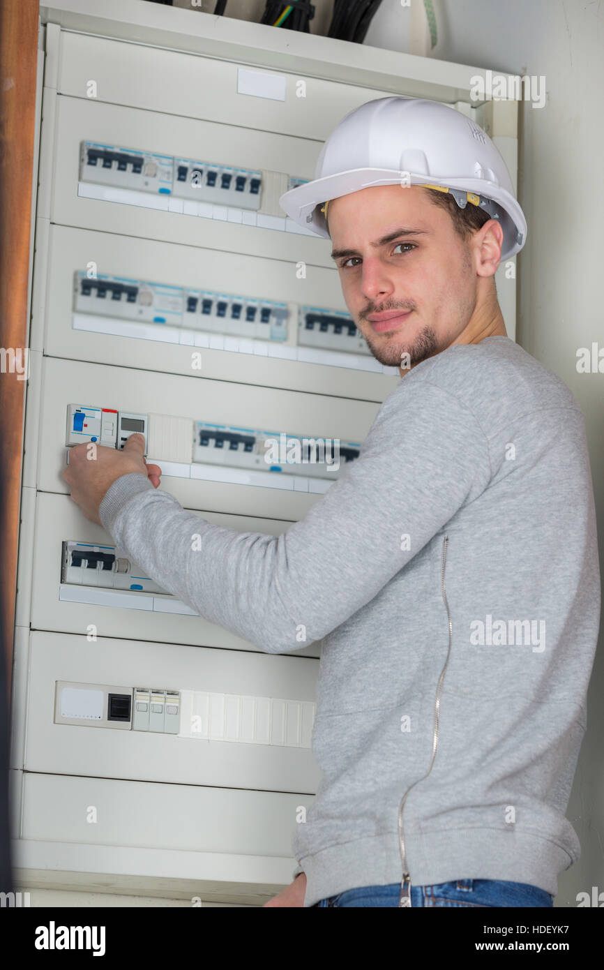 repairing the panel Stock Photo - Alamy