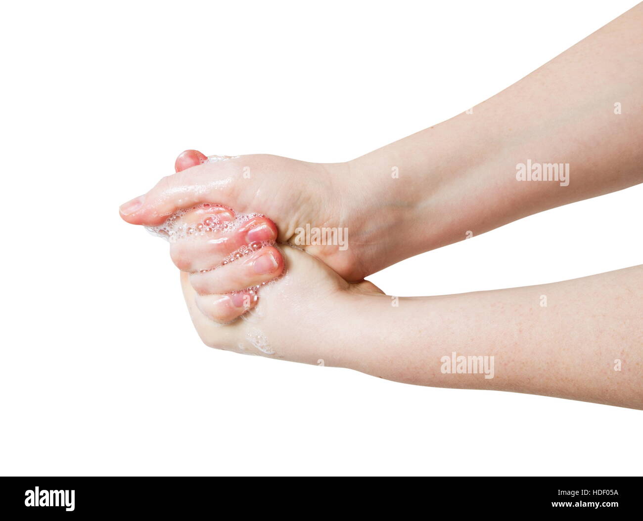 washing hands isolated on white Stock Photo - Alamy