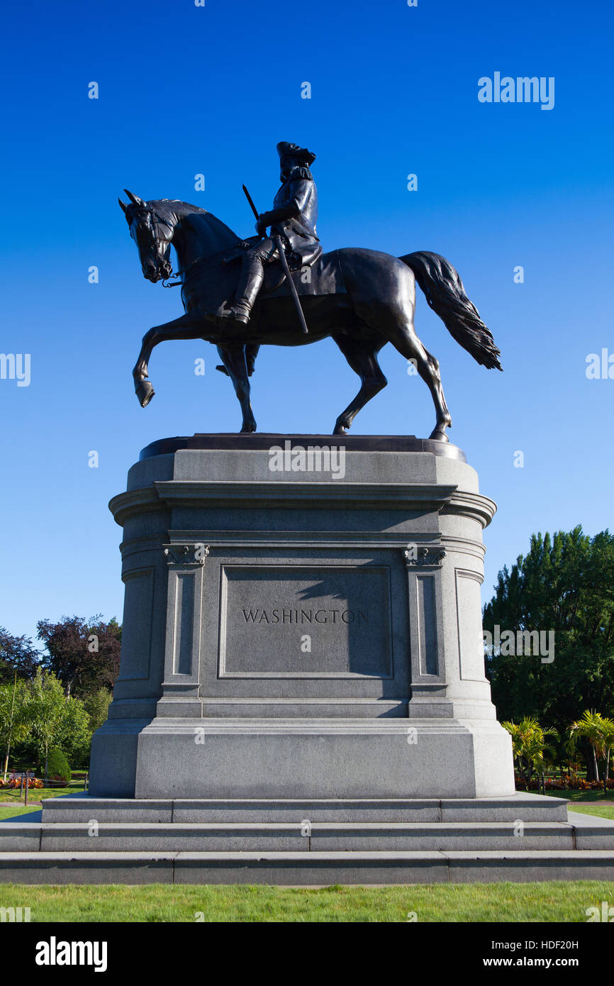 Boston, Massachusetts,USA - July 2,2016: George Washington Statue at ...