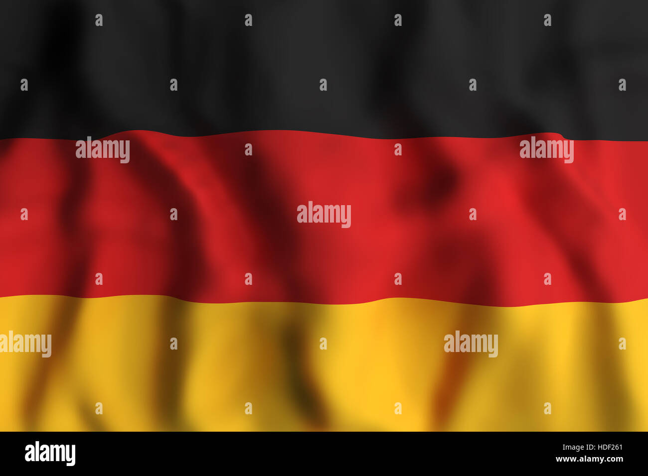 3d rendering of a german flag waving Stock Photo - Alamy