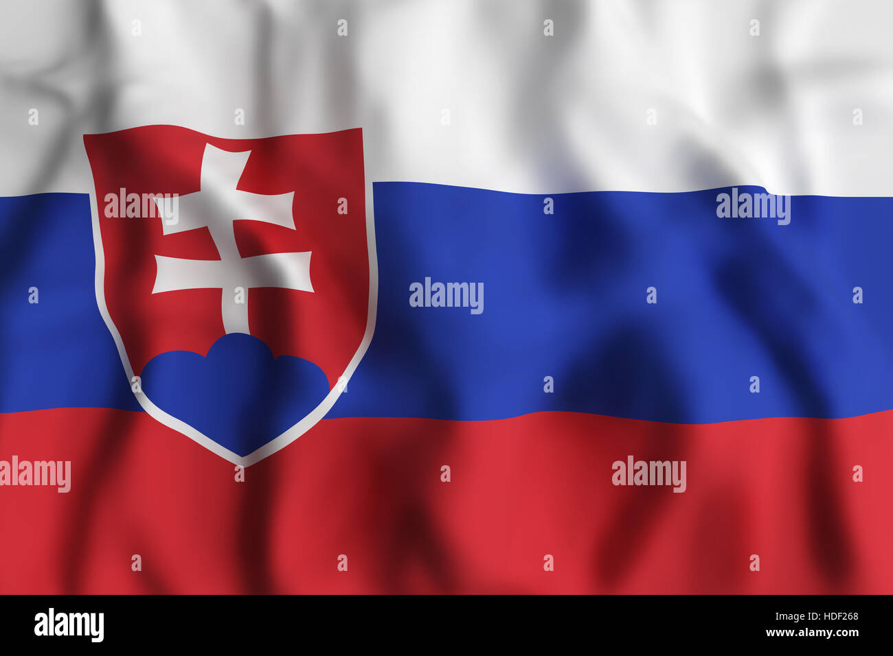 3d rendering of a Slovakia flag waving Stock Photo - Alamy