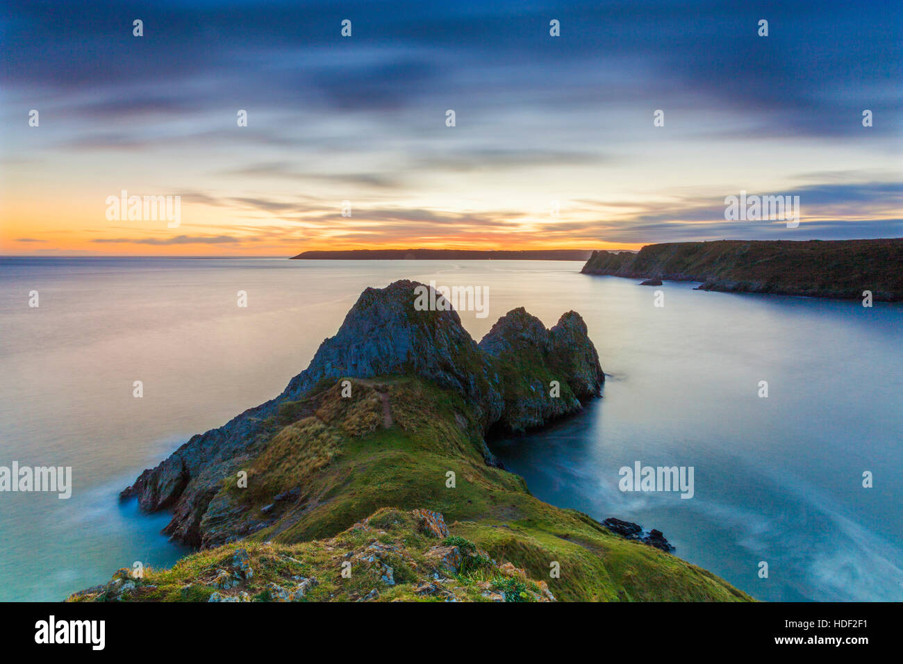 Three Cliffs Bay, Gower, Wales, UK Stock Photo - Alamy