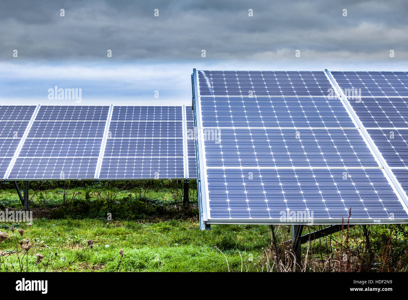 Solar Panels at Sudbury Solar Farm Derbyshire England Stock Photo - Alamy