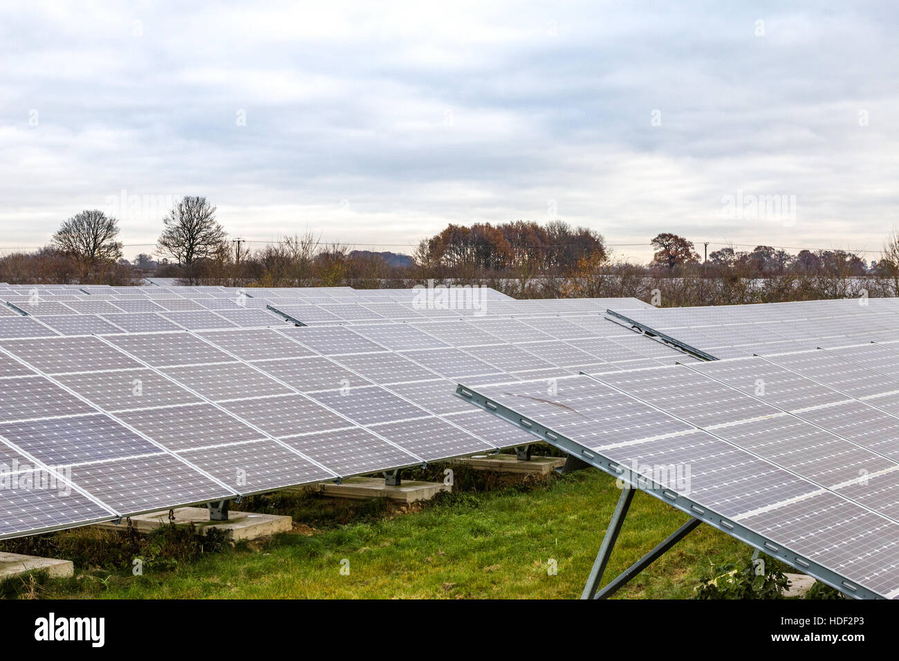 Solar Panels at Sudbury Solar Farm Derbyshire England Stock Photo - Alamy