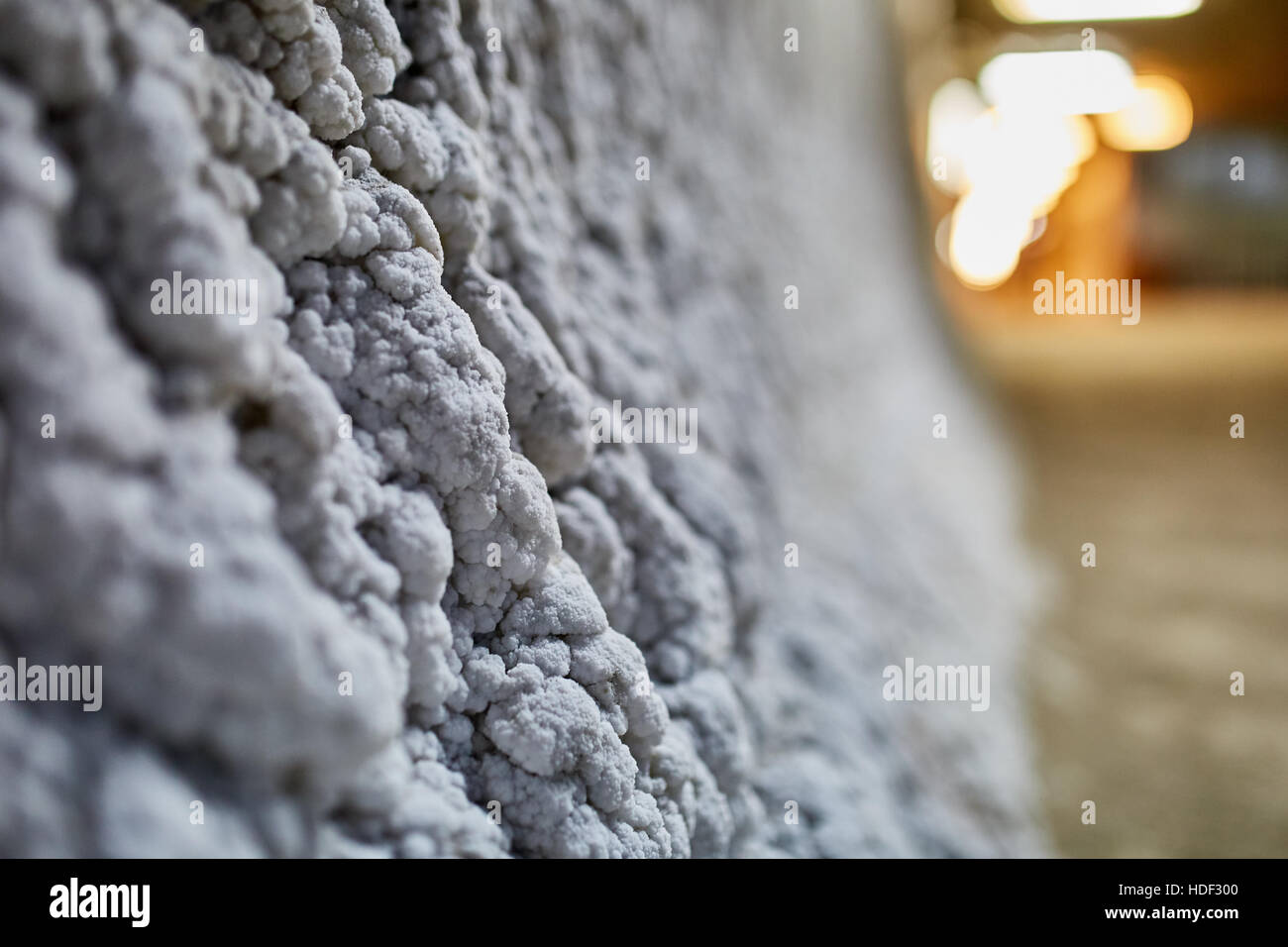 Closeup of salt crystals on a wall in a salt mine Stock Photo - Alamy