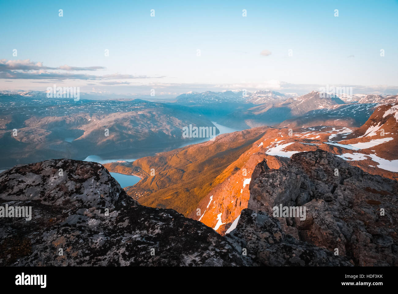 Mountain top in near narvik hi-res stock photography and images - Alamy