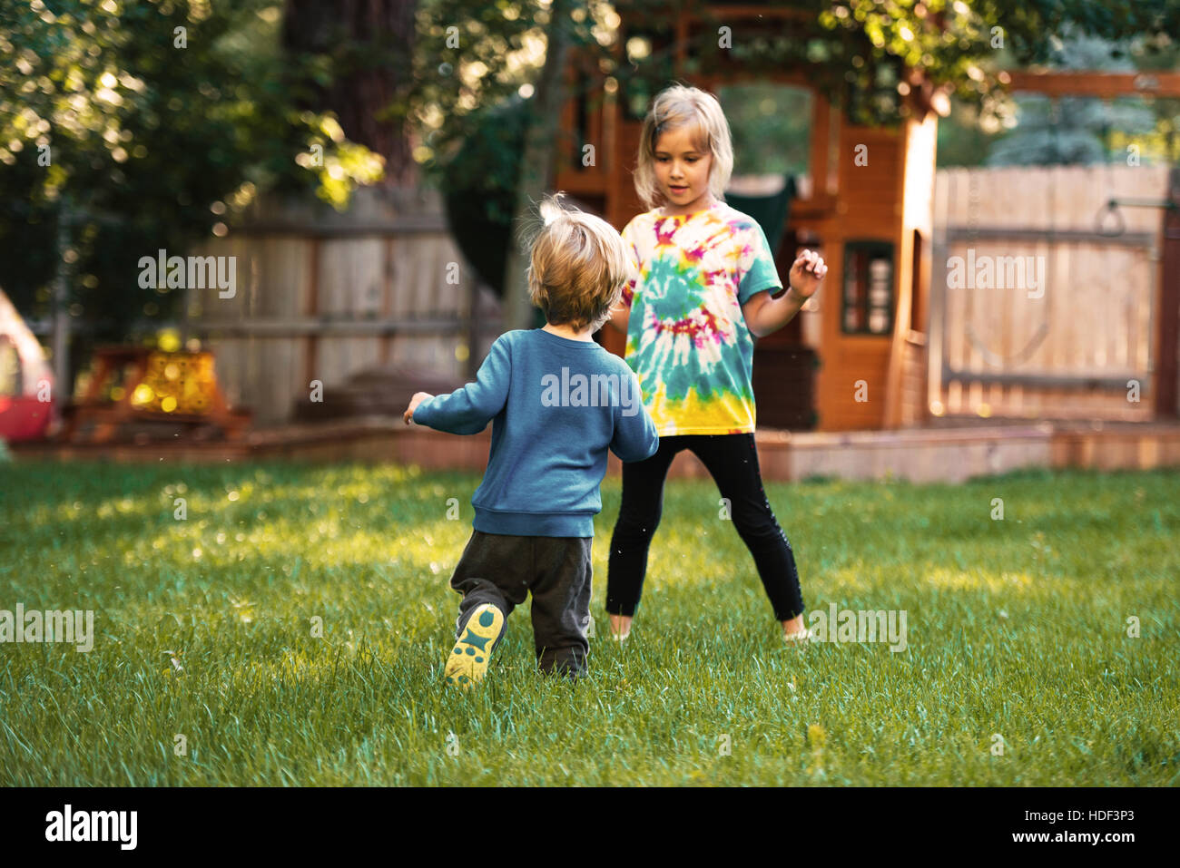 Kids playing school outdoors hi-res stock photography and images - Alamy
