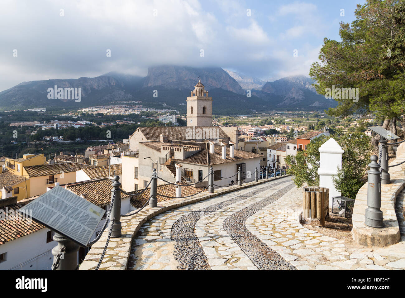 Spanish hill town polop costa hi-res stock photography and images - Alamy