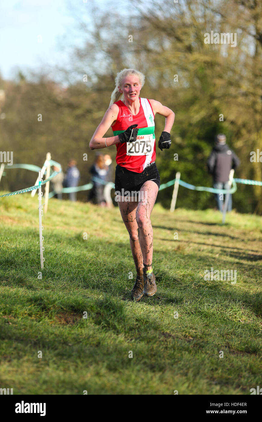Lucy Pygott runs the SEAA Cross Country Champs in Parliament Hill ...