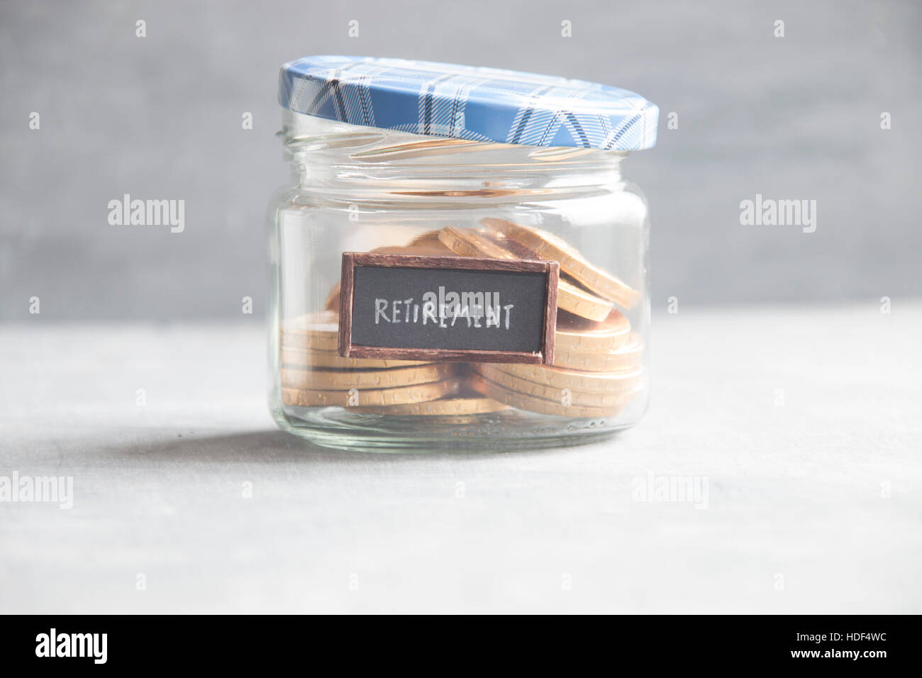 Retirement text in gold hi-res stock photography and images - Alamy