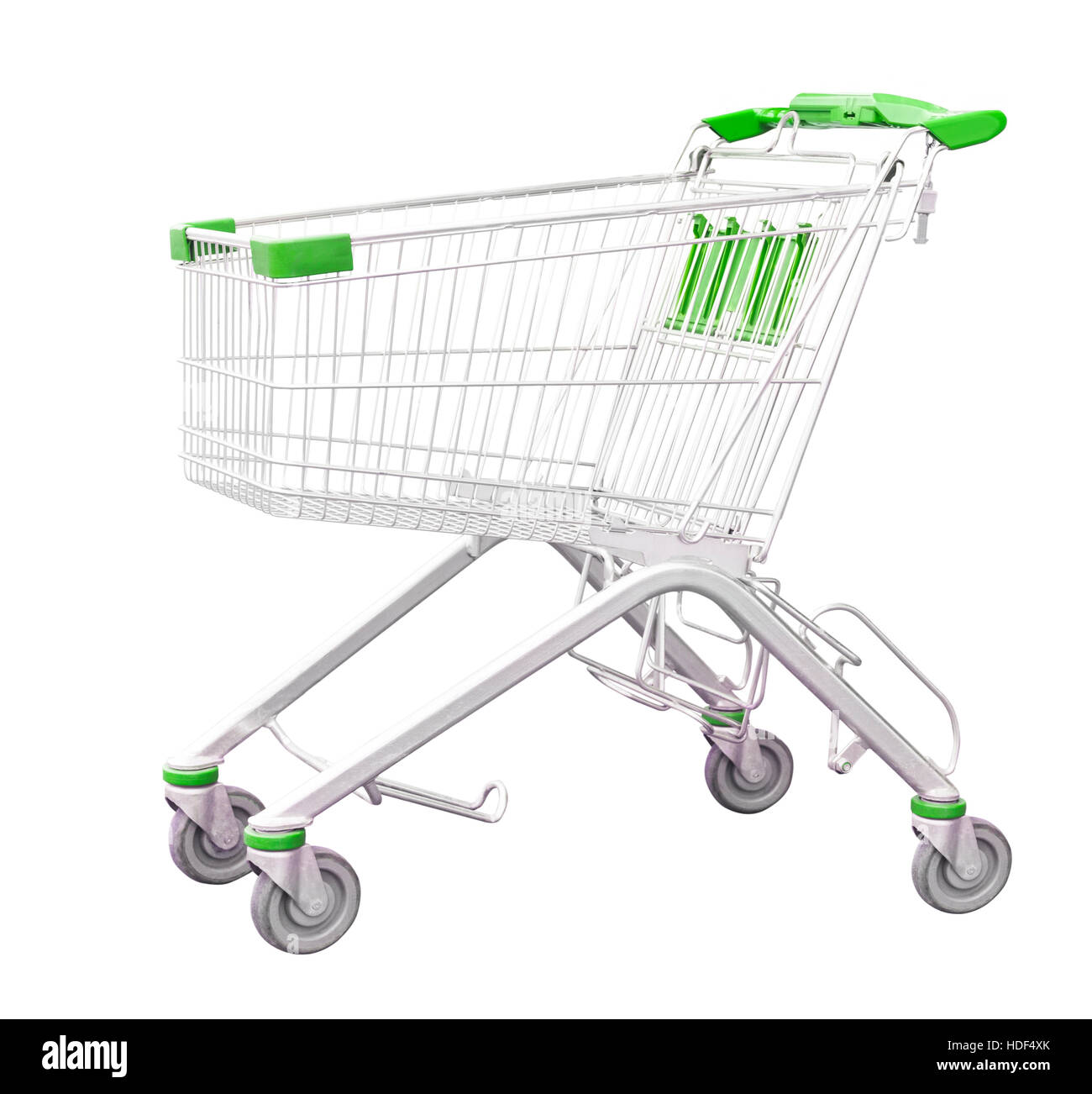shopping cart isolated on white Stock Photo - Alamy