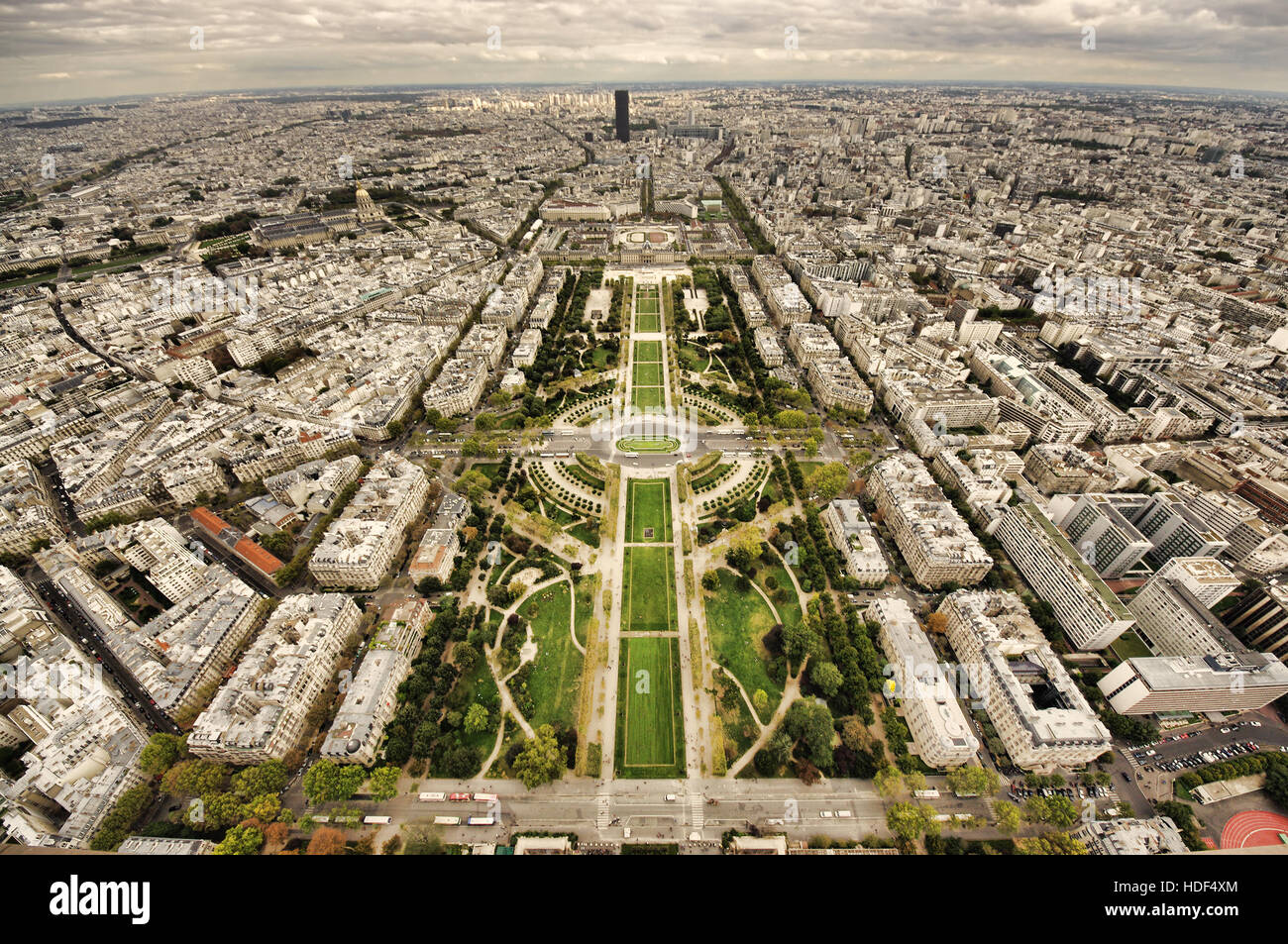 aerial view of Paris City Stock Photo - Alamy