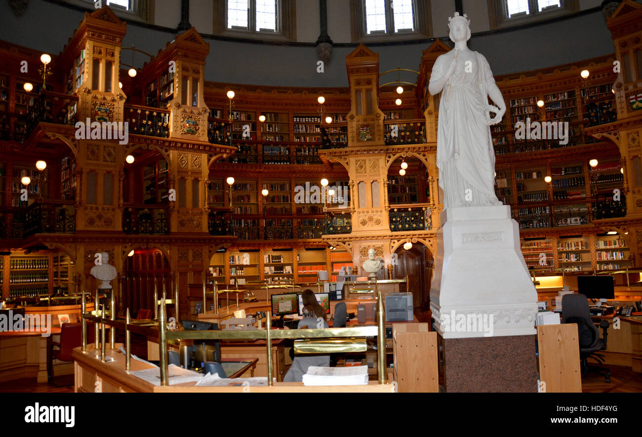 Ottawa, Canada. November 14th 2016 - Library of Parliament in Ottawa ...