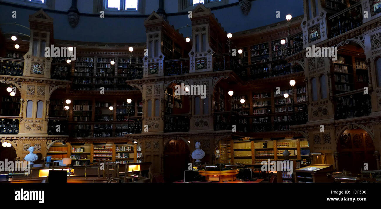 Ottawa, Canada. November 14th 2016 - Library of Parliament in Ottawa ...