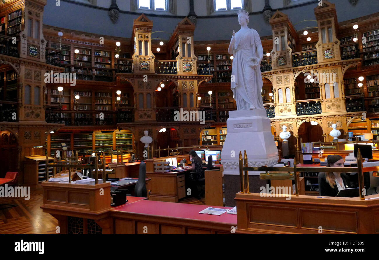 Ottawa, Canada. November 14th 2016 - Library of Parliament in Ottawa ...