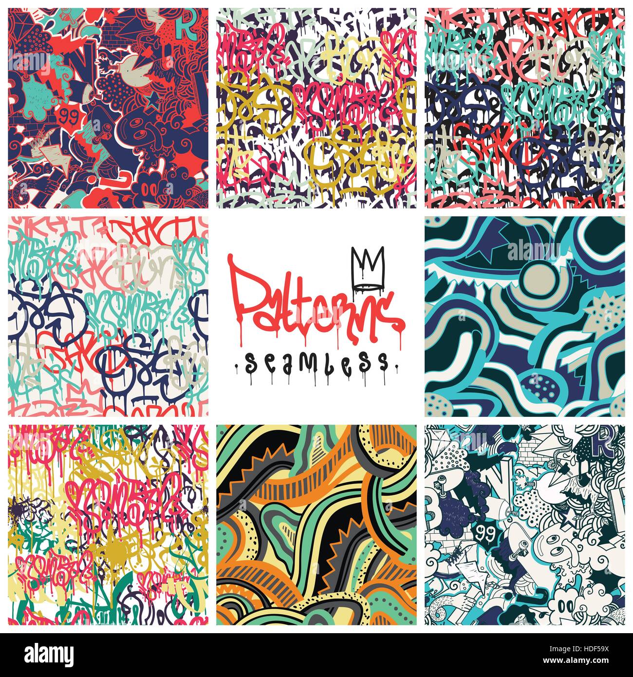 Crazy patterns Stock Vector Images - Alamy