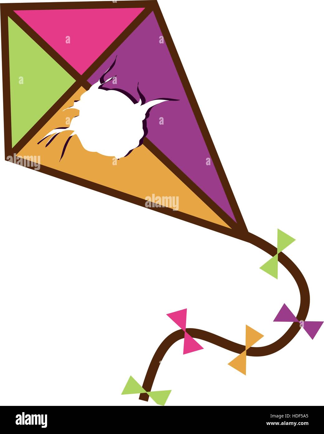 Broken kite Stock Vector Images - Alamy