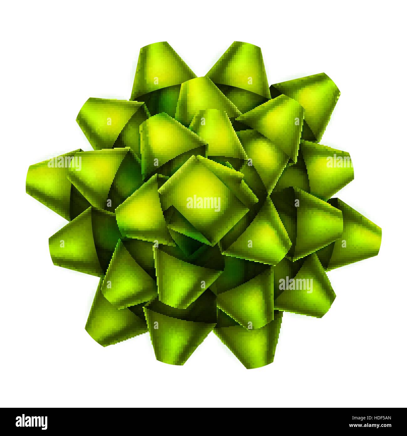 Green bow top view. EPS 10 Stock Vector Image & Art - Alamy