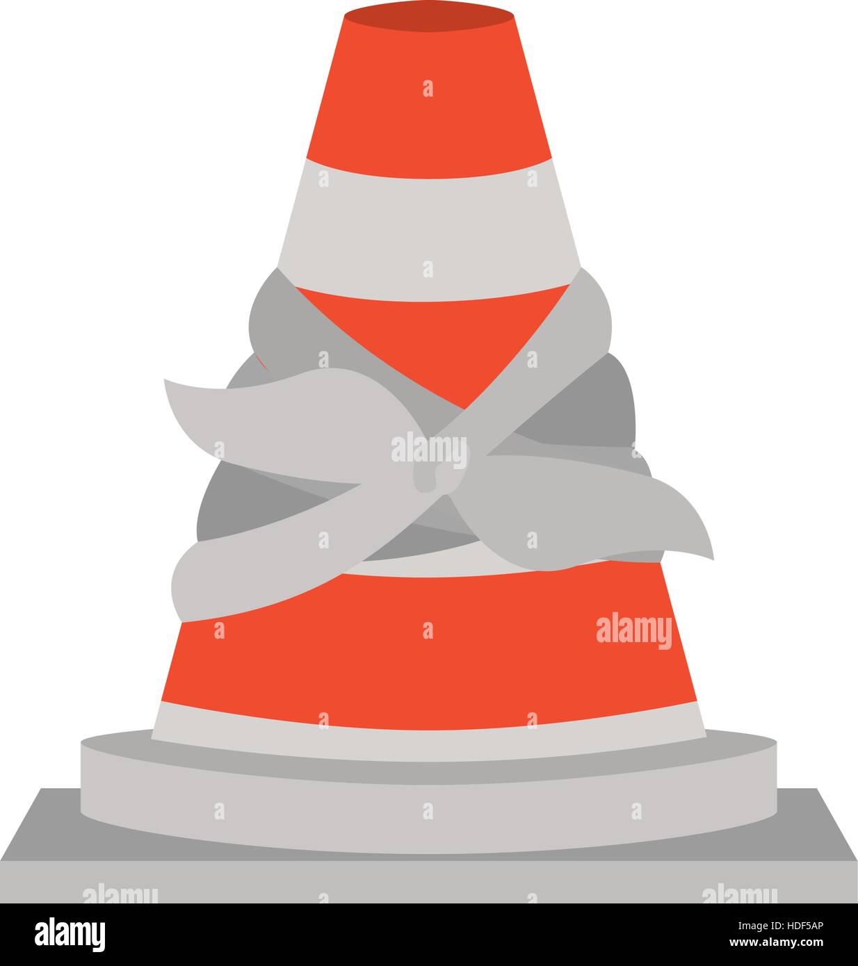 Toy cone damaged icon. Childhood play fun cartoon and game theme ...