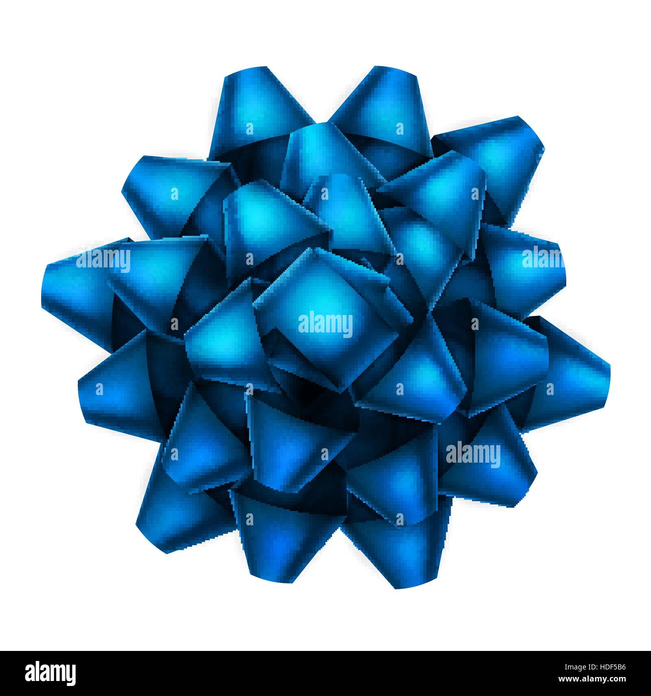 Blue bow top view. EPS 10 Stock Vector Image & Art - Alamy