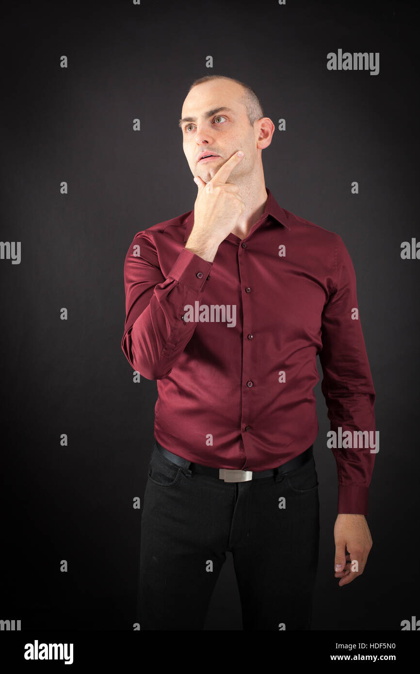 Handsome Man doing different expressions in different sets of clothes ...