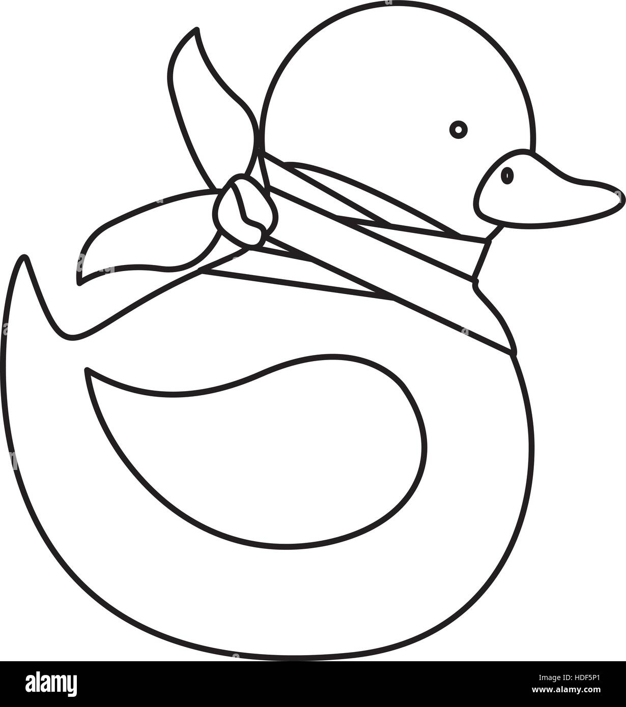 Toy duck damaged icon. Childhood play fun cartoon and game theme ...