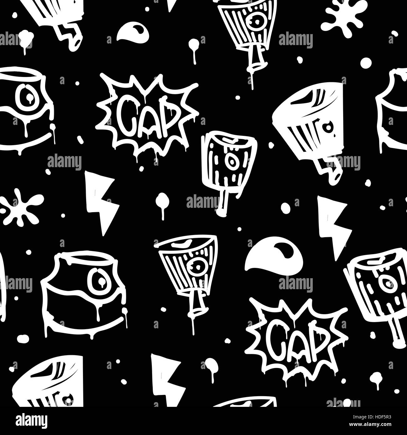 Creative graffiti street art Stock Vector Images - Alamy