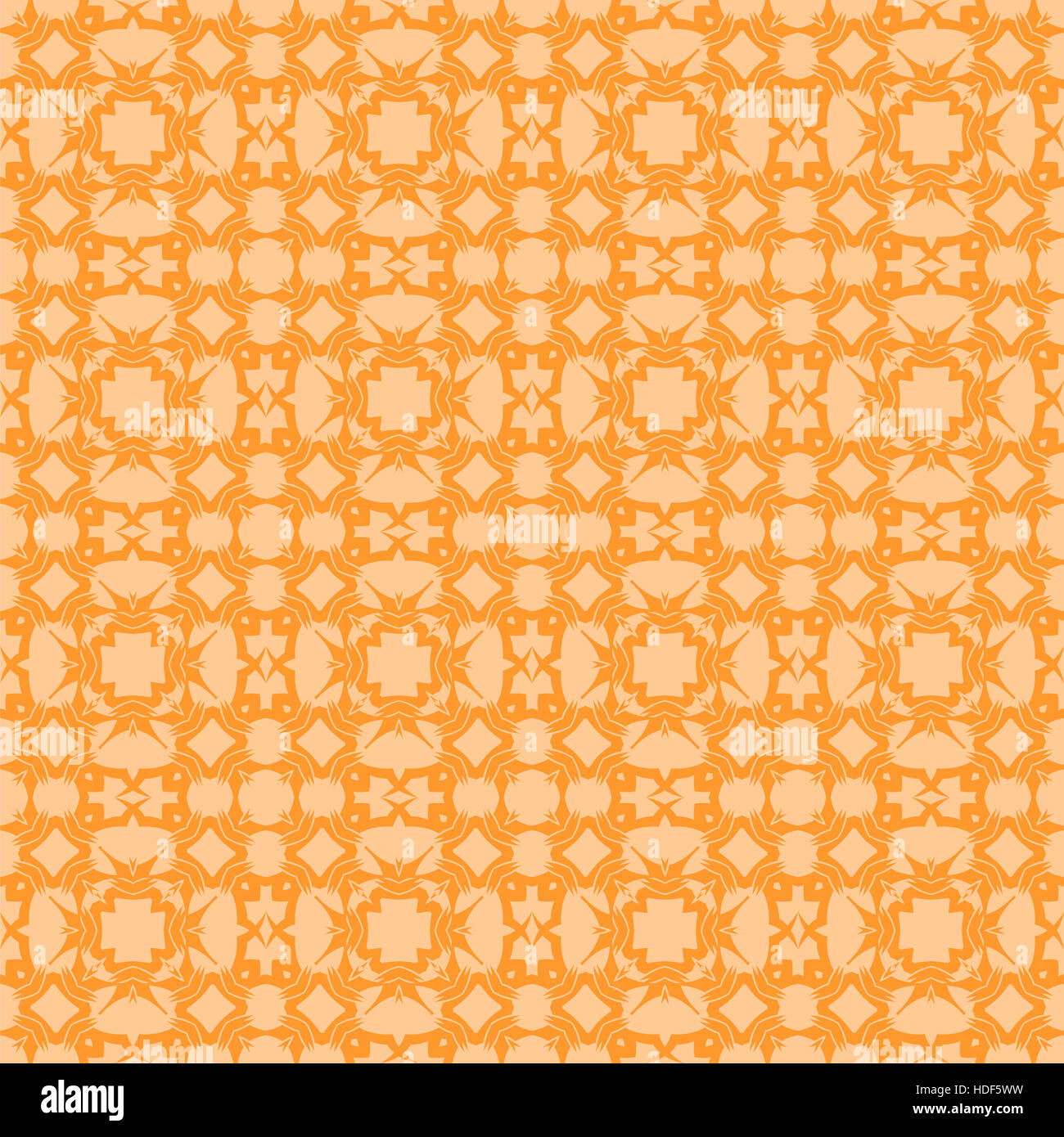 Orange Ornamental Seamless Line Pattern Stock Photo - Alamy