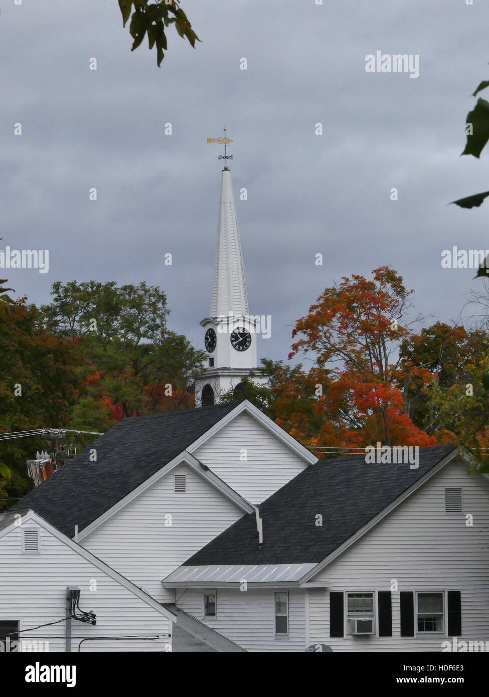 Meredith NH Church Stock Photo - Alamy