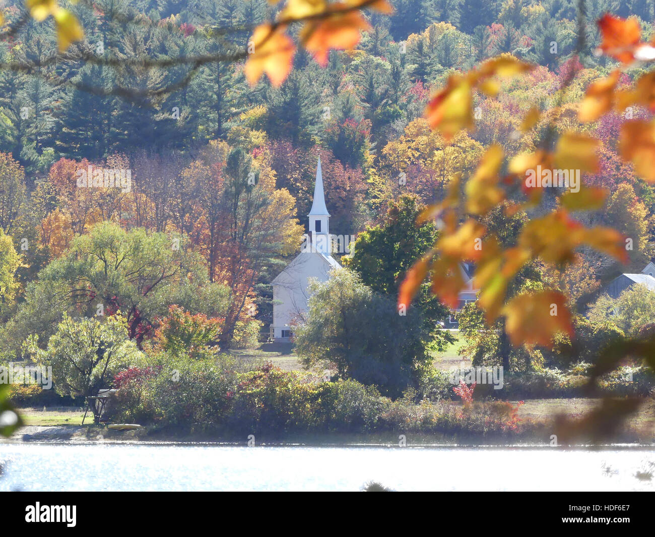 Little White Church, Eaton NH Stock Photo - Alamy