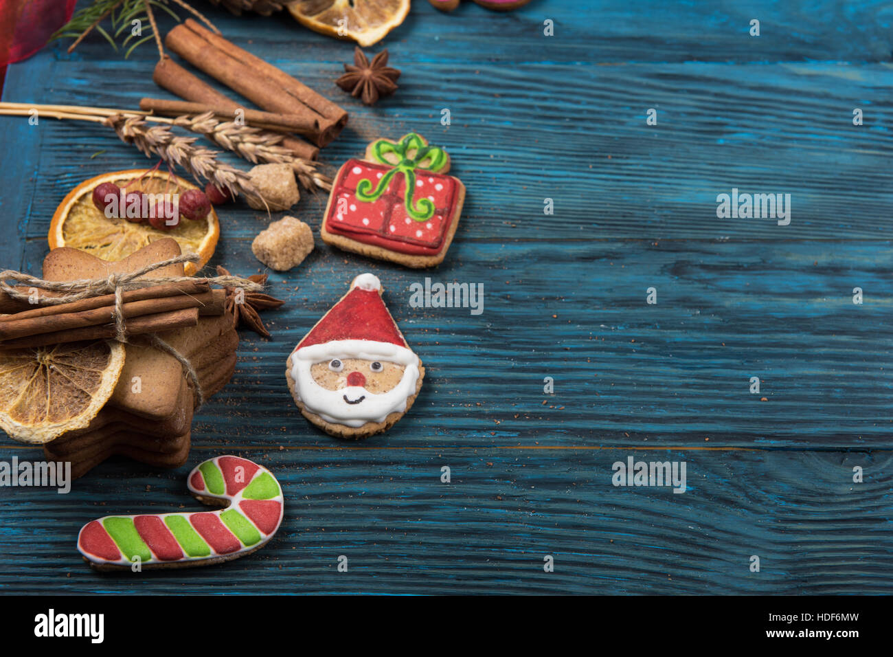 Different ginger cookies Stock Photo - Alamy
