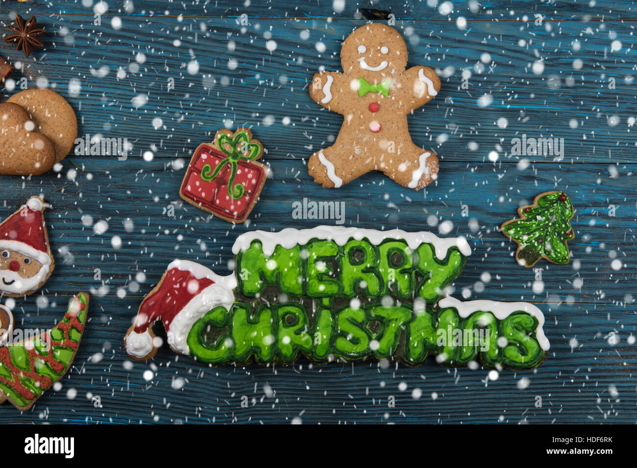 Different ginger cookies Stock Photo - Alamy