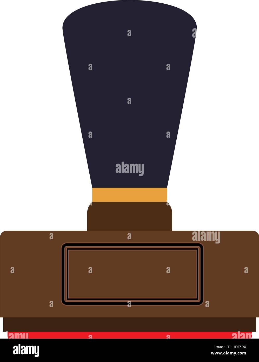 Rubber stamp icon. Banner badge decorative and product theme. Isolated ...