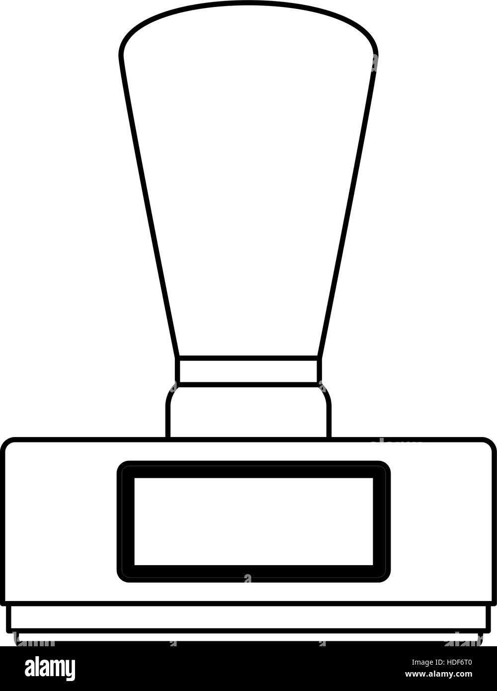 Rubber stamp icon. Banner badge decorative and product theme. Isolated ...