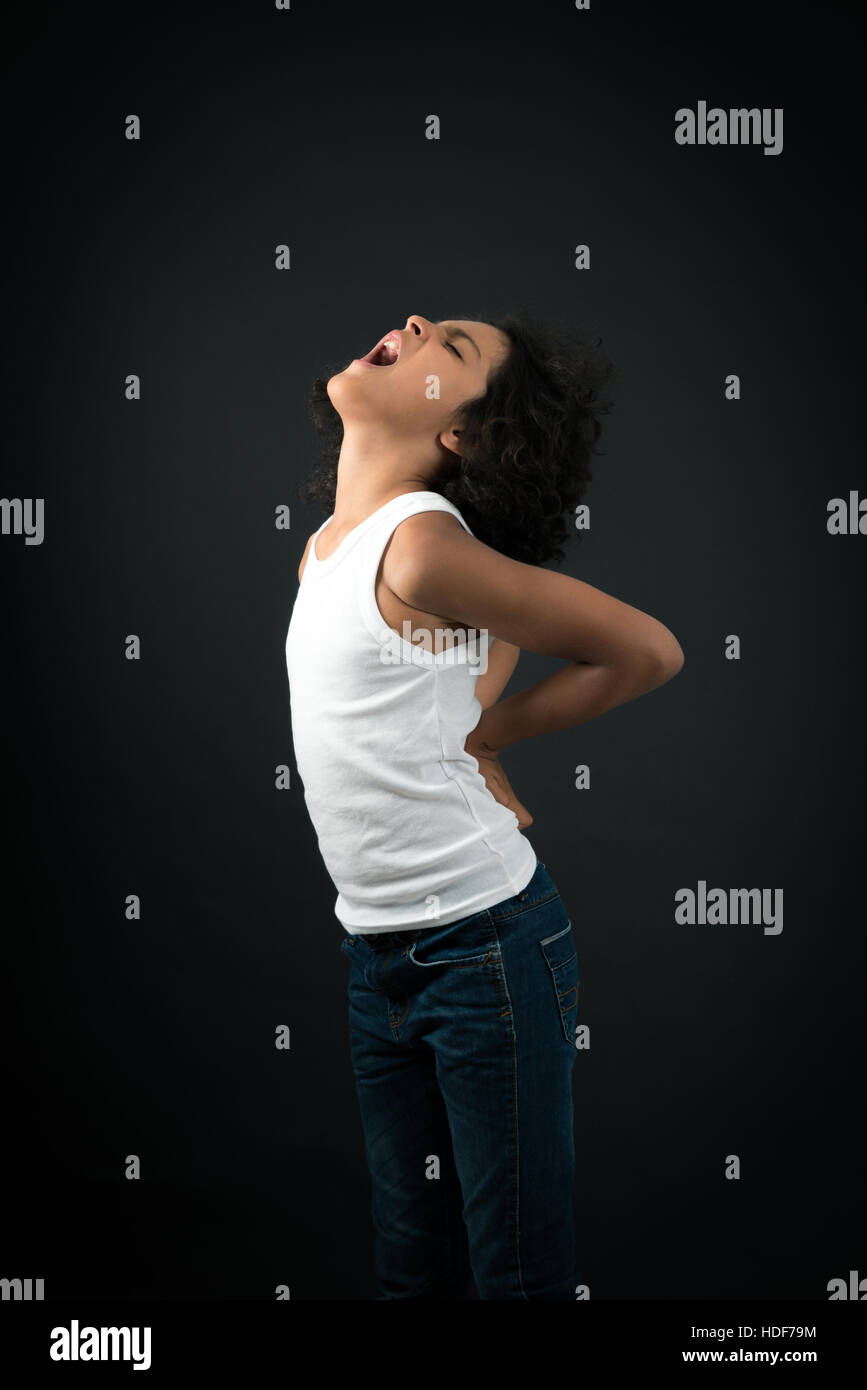 Handsome boy doing different expressions in different sets of clothes ...