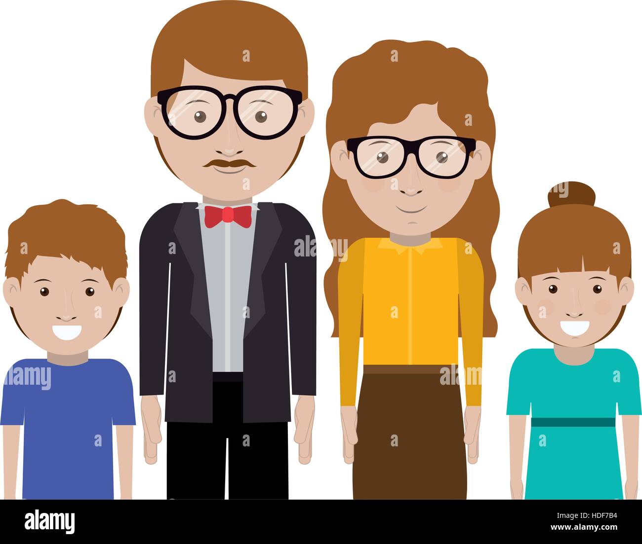 Affectionate parents Stock Vector Images - Alamy