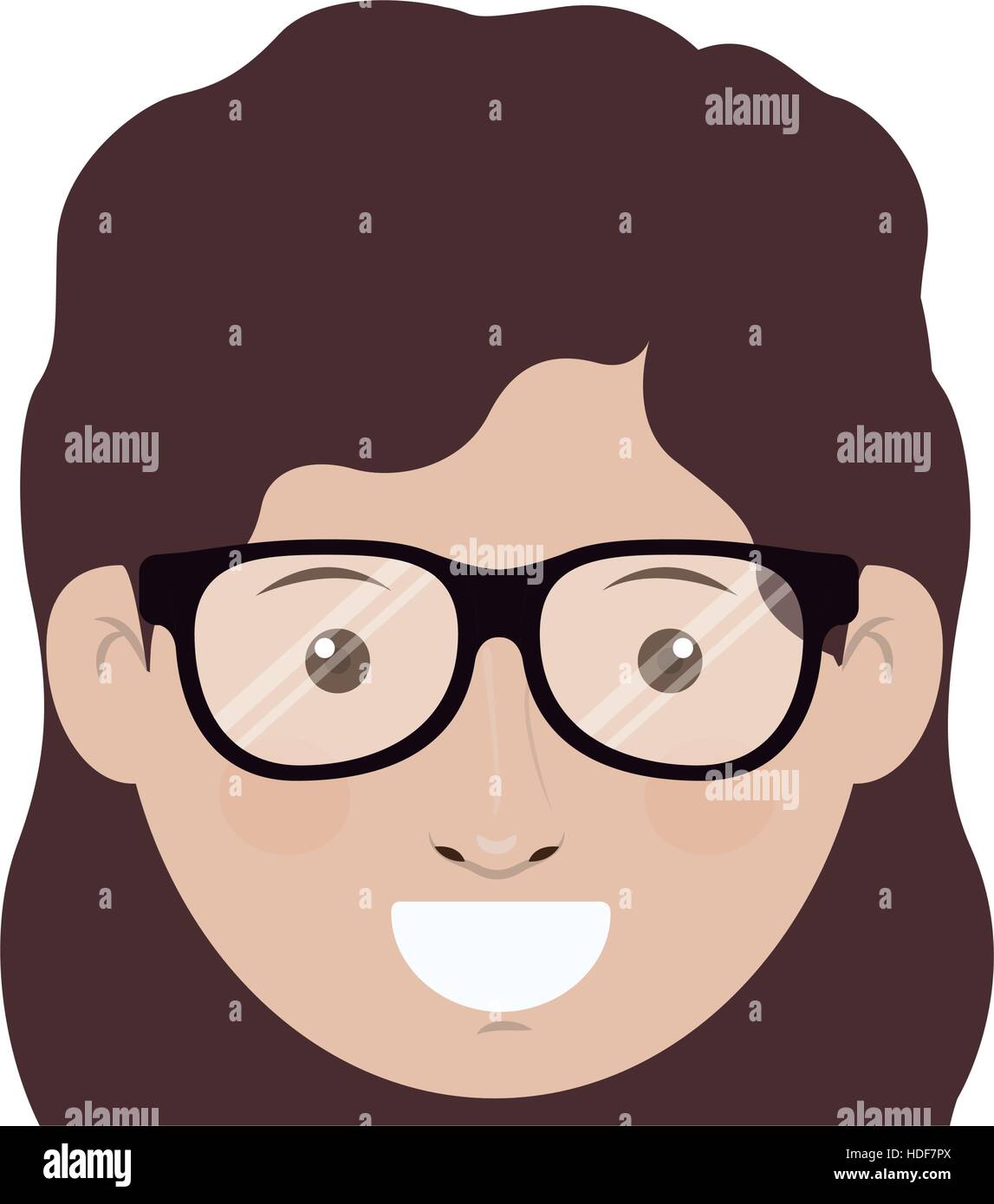 Woman with glasses design Stock Vector Image & Art - Alamy