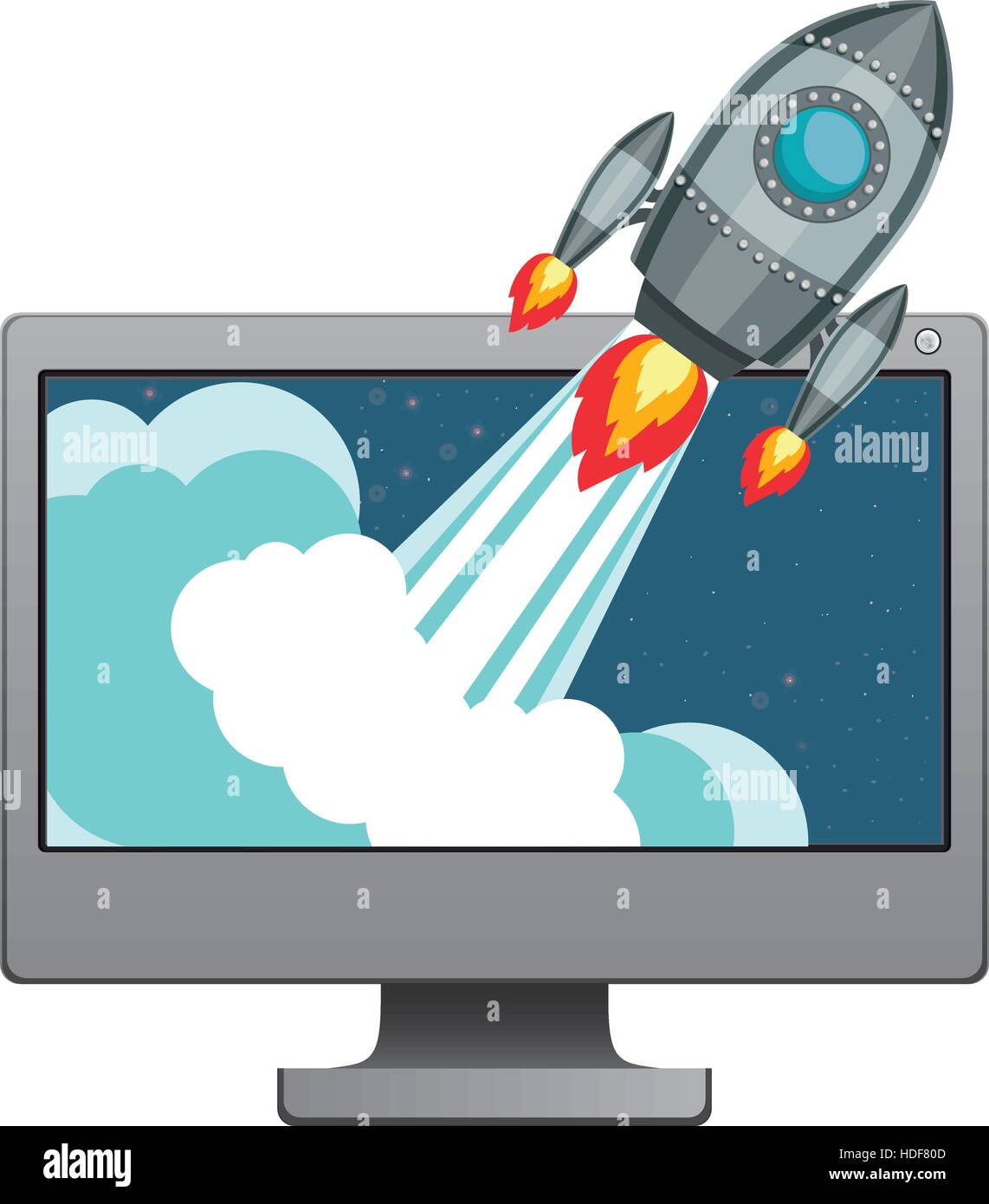 Device startup Stock Vector Images - Alamy